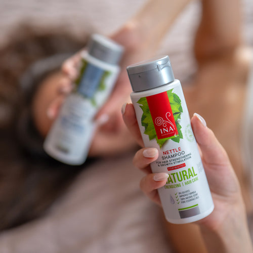 Natural Wild Nettle Shampoo for Hair Loss | InaEssentials.UK